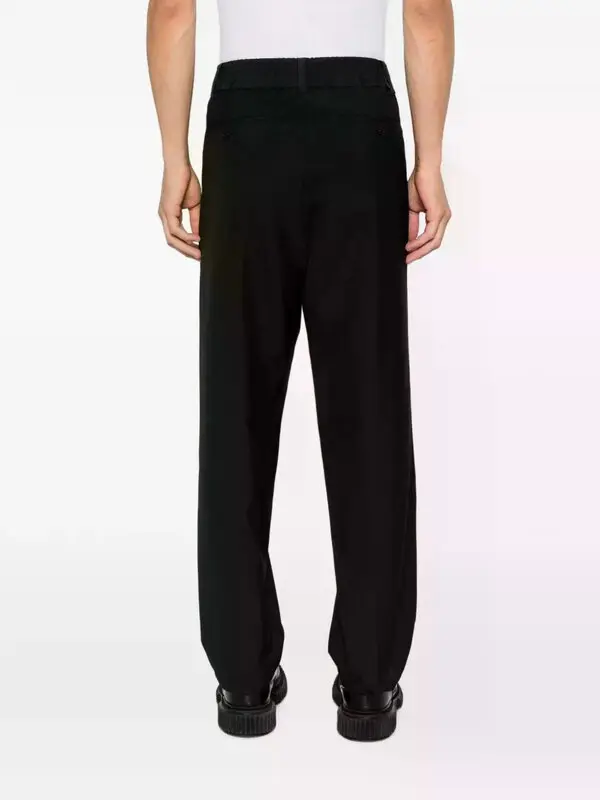 Sacai Drawstring-waistband Straight-leg Trousers