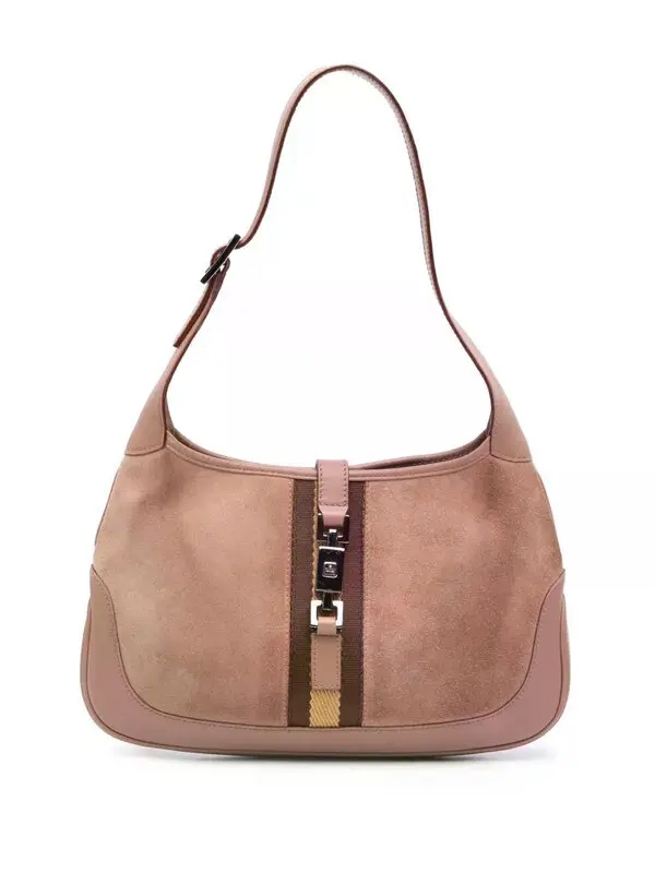 Gucci Suede Web Jackie Shoulder Bag