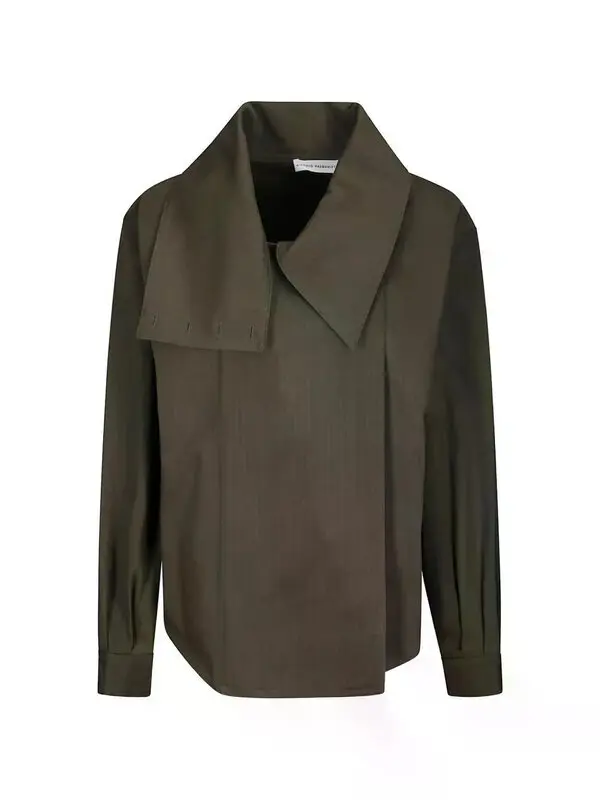 NICCOLO PASQUALETTI Luna Herringbone Shirt Jacket - Green
