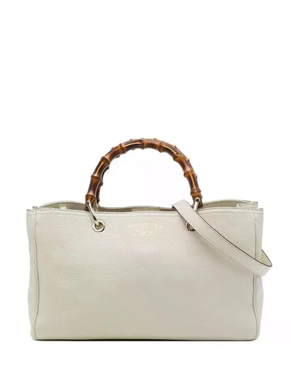 Gucci 2016-2026 Medium Calfskin Bamboo Shopper Satchel
