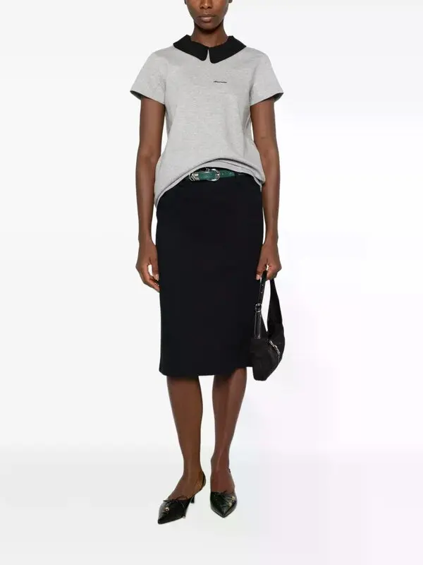 N°21 Peter Pan Collar T-shirt - Grey
