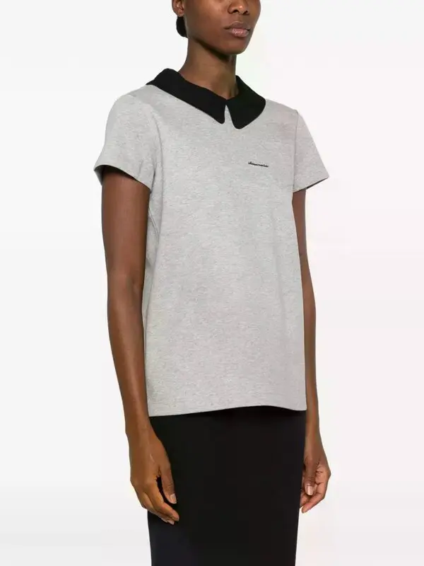 N°21 Peter Pan Collar T-shirt - Grey