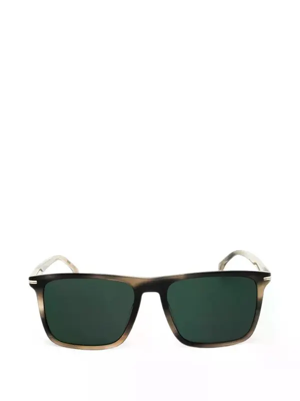 BOSS Tortoiseshell-pattern Square-frame Sunglasses