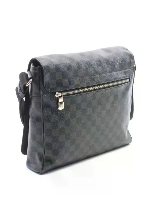 LOUIS VUITTON Damier Graphite District Mm Crossbody Bag - Black