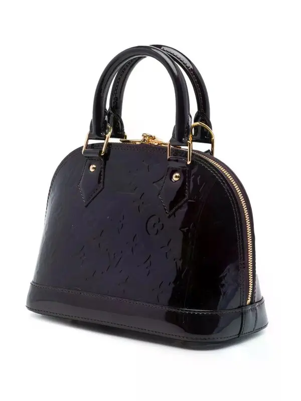 LOUIS VUITTON 2014 Monogram Vernis Alma Bb Satchel