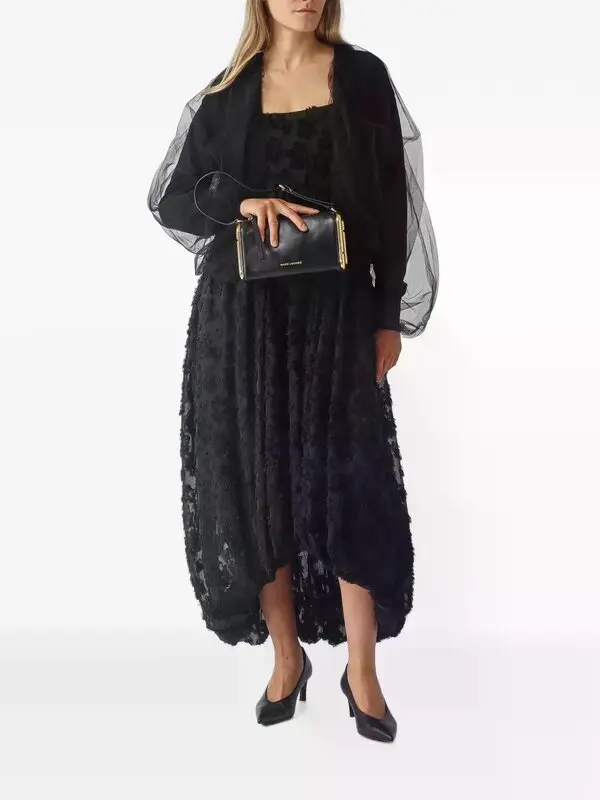 MEIMEIJ Tulle-overlay Cardigan