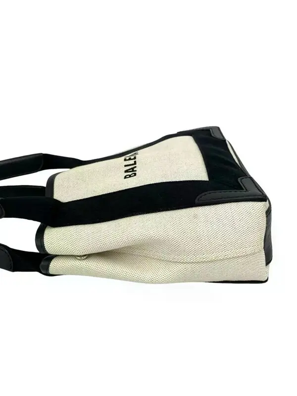 Balenciaga Canvas Navy Cabas S Tote Bag
