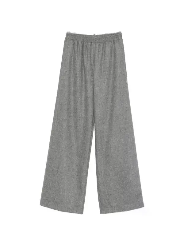 Fabiana Filippi Elasticated-waist Wide-leg Trousers - Grey
