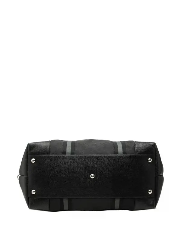 Gucci Gg Nylon Web Duffle Travel Bag