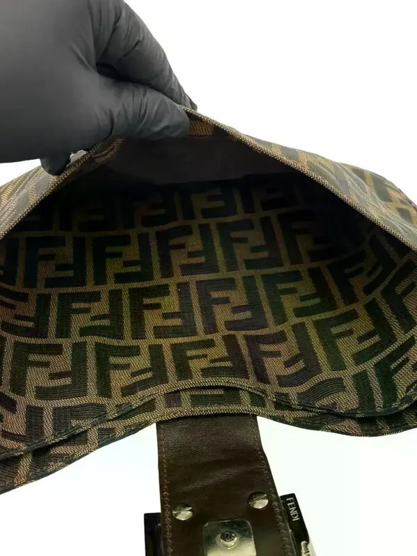 Fendi 2000-2010 Zucca Canvas Shoulder Bag