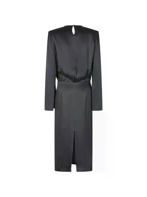 Federica Tosi Midi Dress With Padded Shoulders