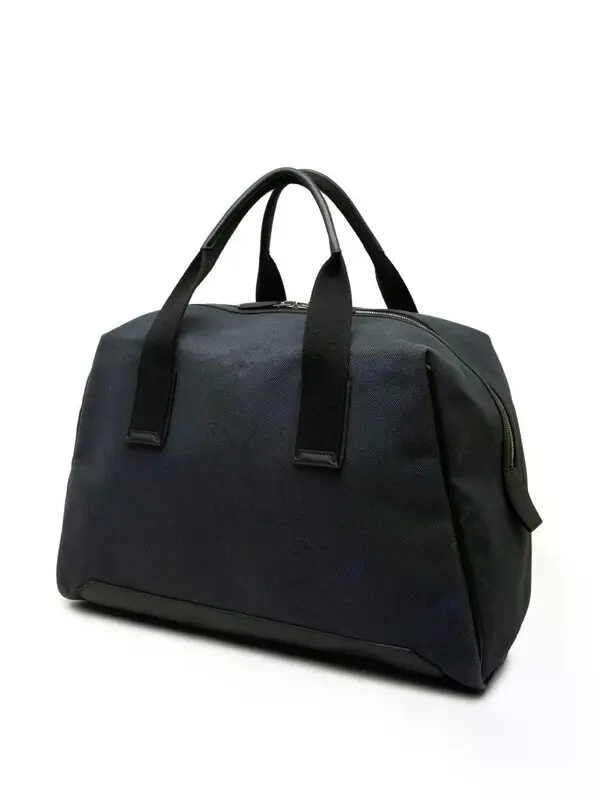 Hermès Canvas And Leather Travel Bag