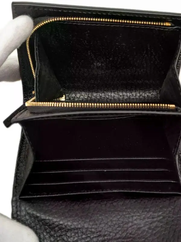 Gucci 2000-2026 Medium Bicolor Gg Marmont And Gg Supreme Compact Wallet Small Wallets