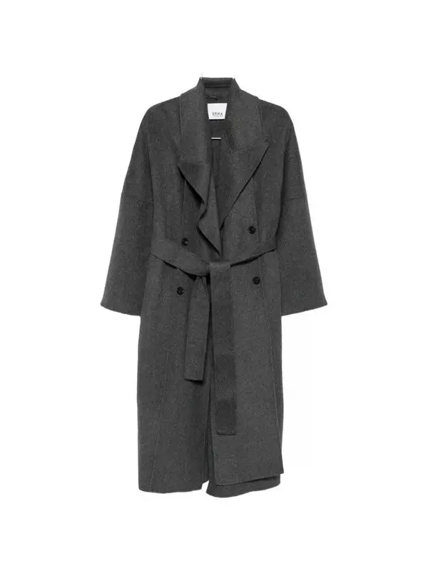Erika Cavallini Belted Coat - Grey