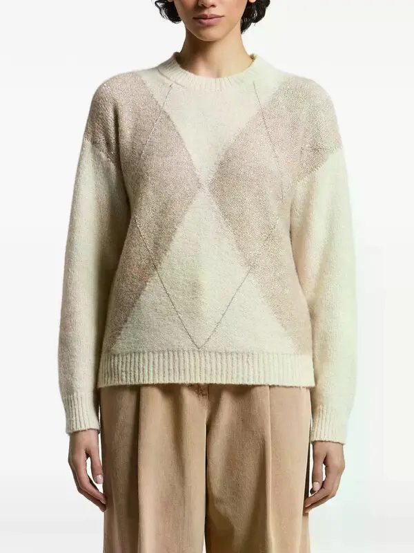 Peserico Argyle Sequin-embellished Sweater
