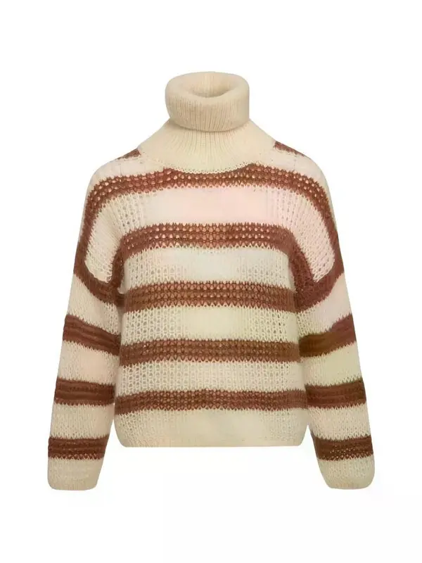 FRACOMINA Striped Roll-neck Sweater