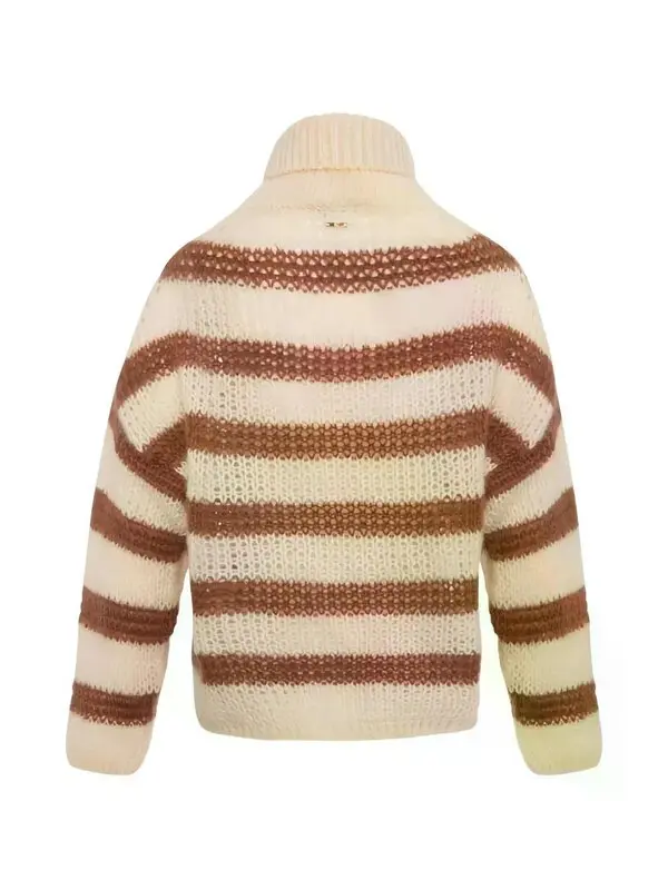 FRACOMINA Striped Roll-neck Sweater