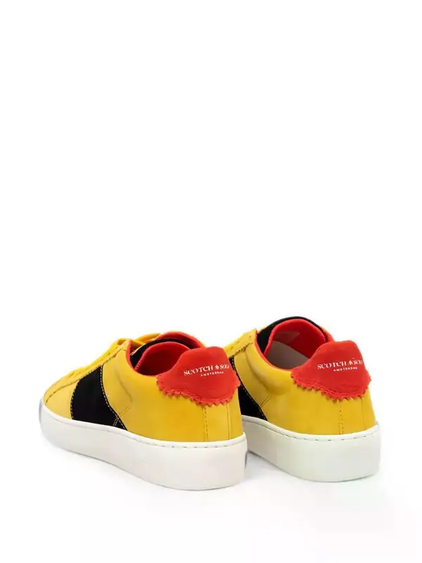 Scotch & Soda Panelled Suede Sneakers