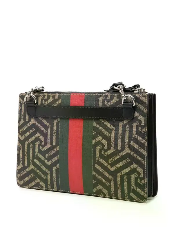 Gucci Gg Supreme Caleido Web Bee Crossbody Bag