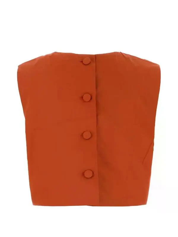 DESTREE Cropped Embroidered Sleeveless Top