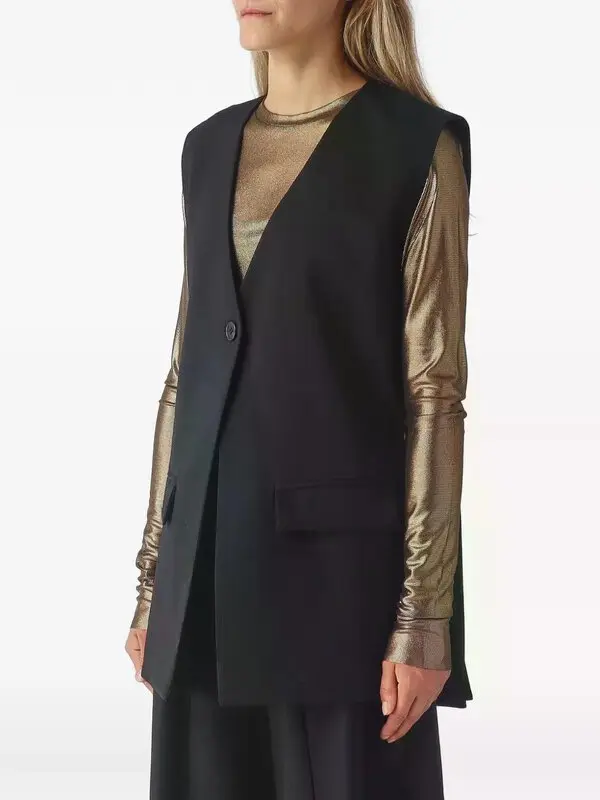 MEIMEIJ V-neck Single-breasted Vest