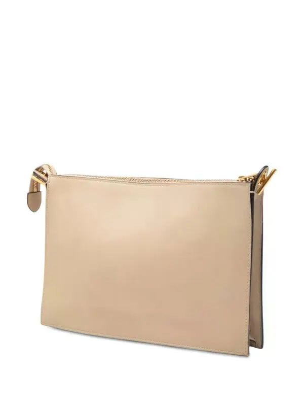Celine 2012-2018 Tricolor Leather Pocket Envelope Zip Crossbody Bag