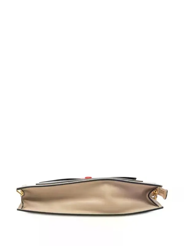 Celine 2012-2018 Tricolor Leather Pocket Envelope Zip Crossbody Bag