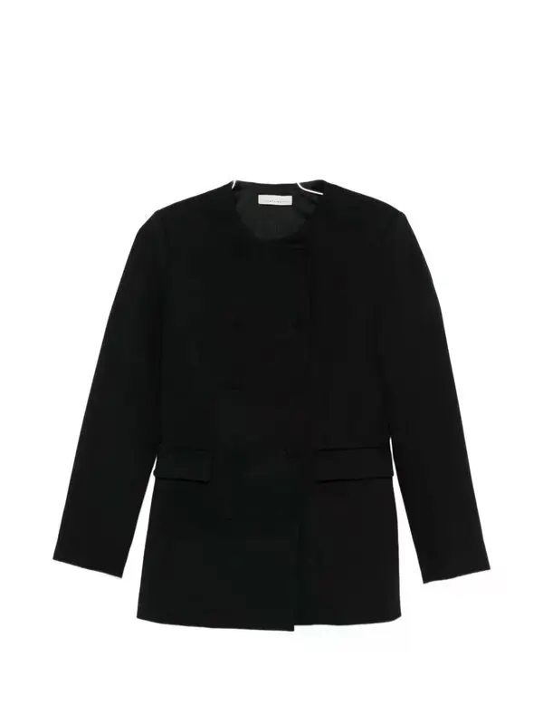 Liviana Conti Collarless Double-breasted Coat