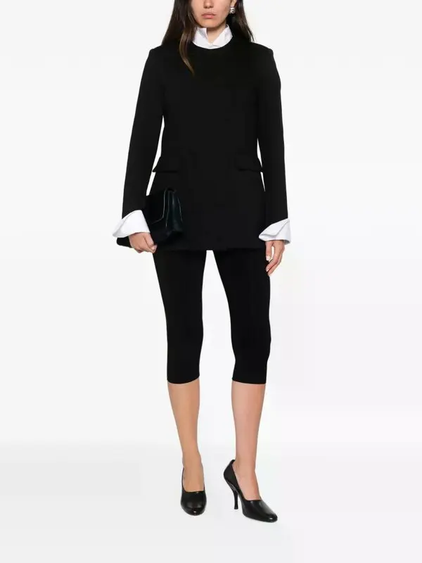 Liviana Conti Collarless Double-breasted Coat