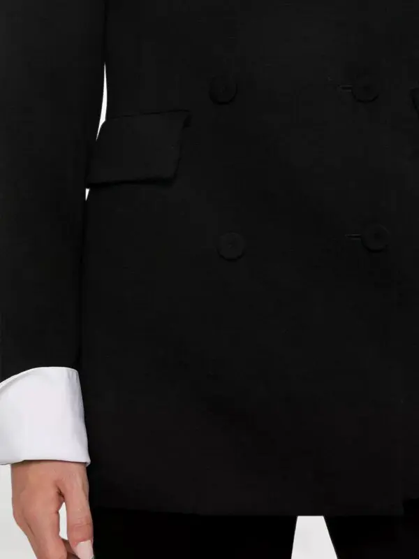 Liviana Conti Collarless Double-breasted Coat