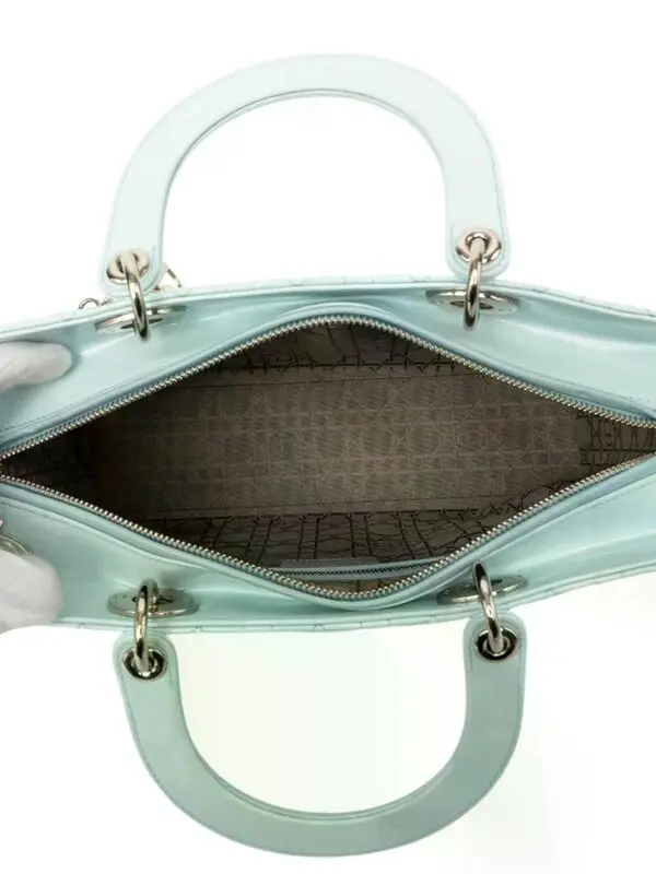 Dior 2013 Large Patent Cannage Lady Satchel