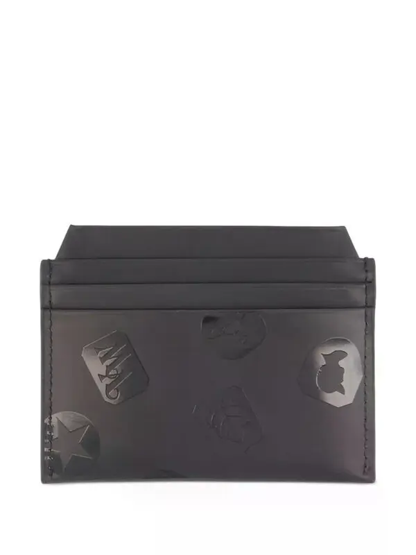 VIVIENNE WESTWOOD Orb-embossed Leather Card Holder - Black