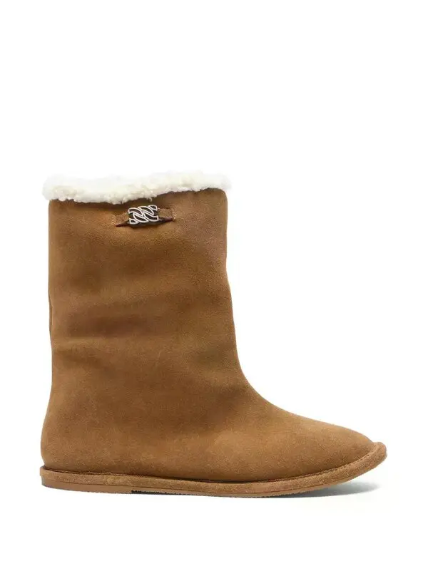 Casadei Suede Ankle Boots - Brown