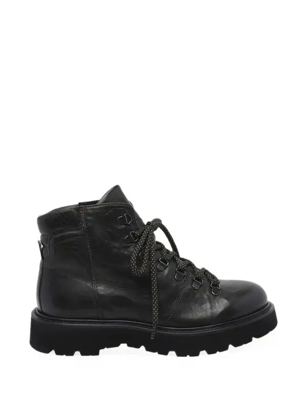 PAWELK'S Lace-up Leather Boots
