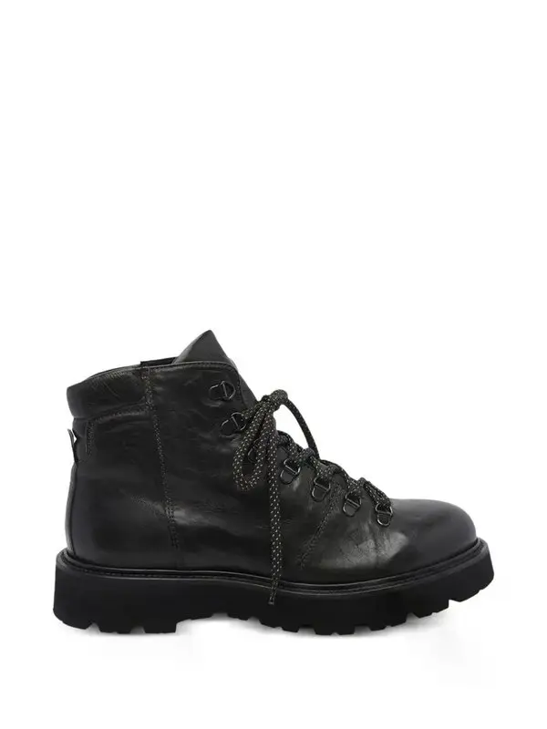 PAWELK'S Lace-up Leather Boots