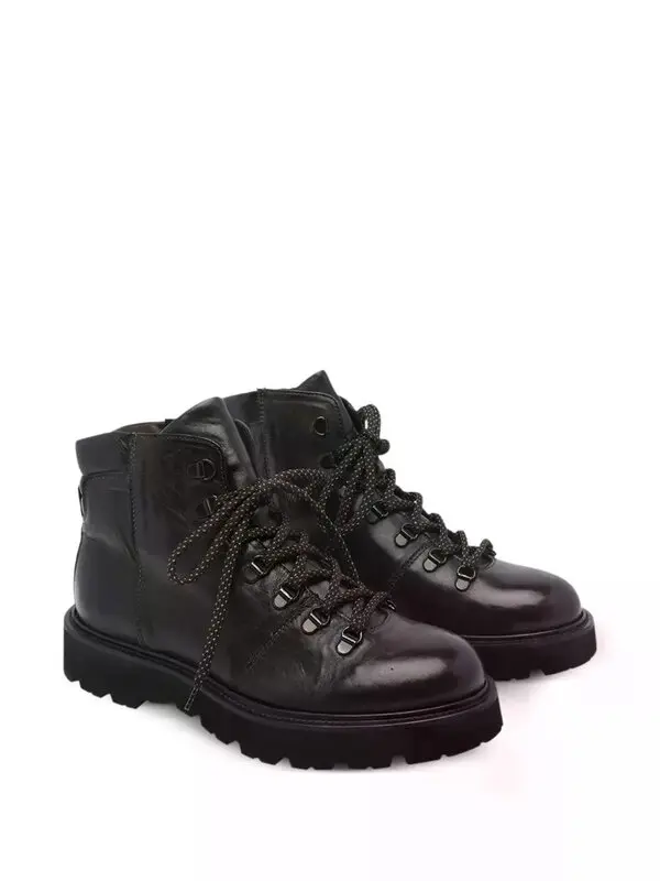 PAWELK'S Lace-up Leather Boots
