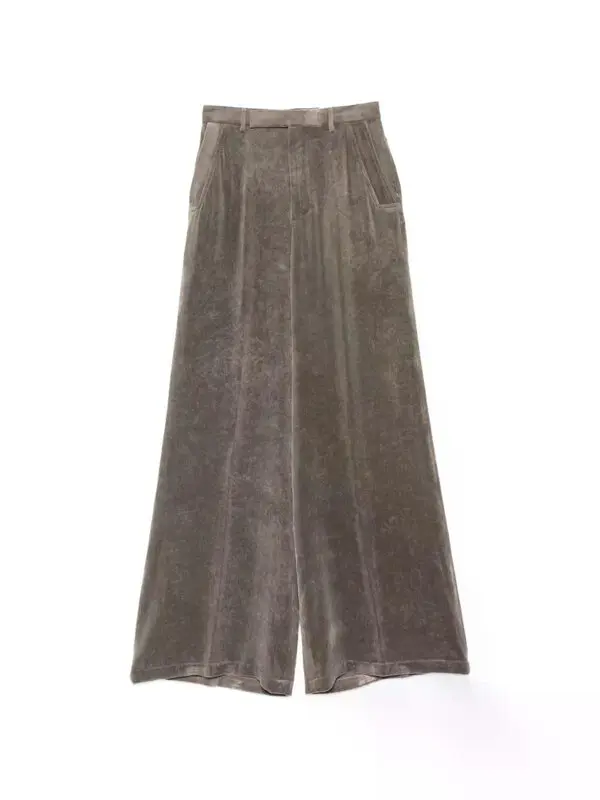 Rick Owens Velvet-effect Palazzo Pants