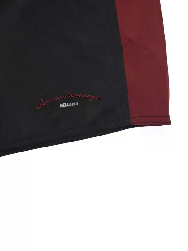 Armani Exchange Logo Embroidered Swim Shorts