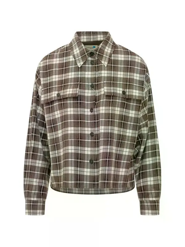 Max Mara Check Pattern Button-up Shirt