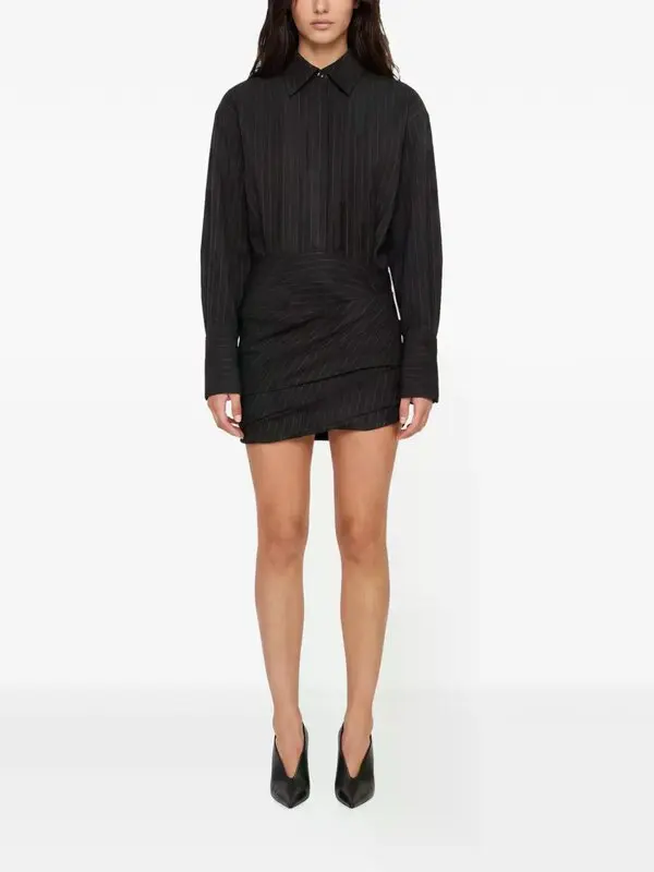 Andamane Andrea Pinstripe-pattern Mini Dress
