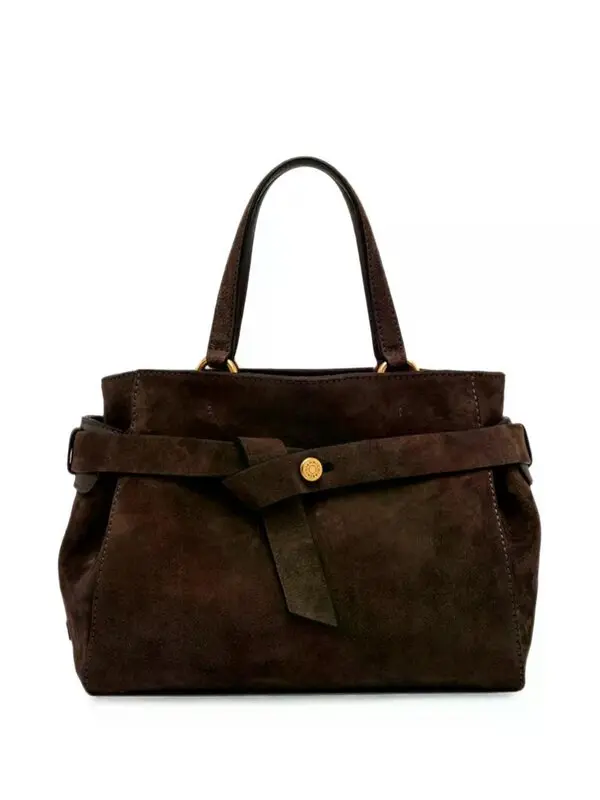 GIANNI CHIARINI Suede Knot Detail Shoulder Bag