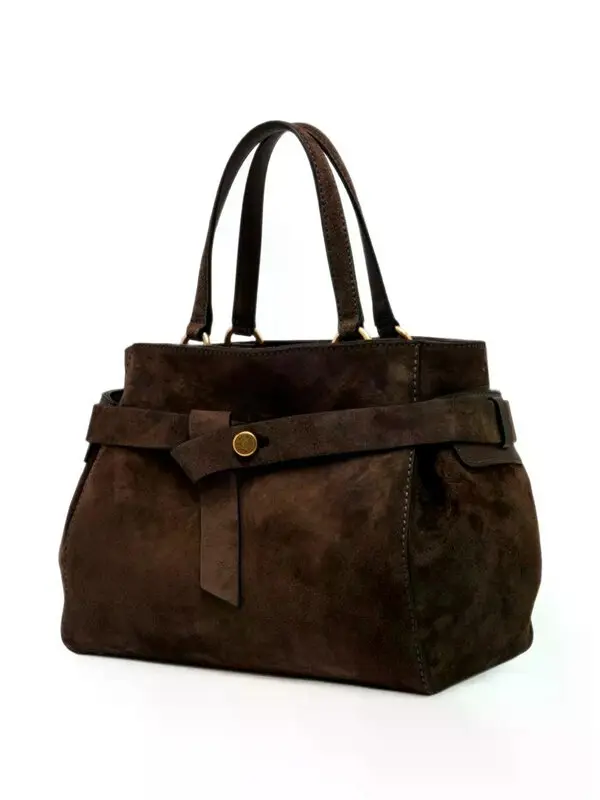 GIANNI CHIARINI Suede Knot Detail Shoulder Bag