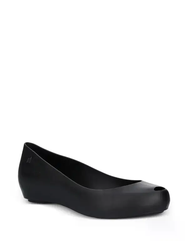 Melissa Nova Ultragirl Peep-toe Ballet Flats