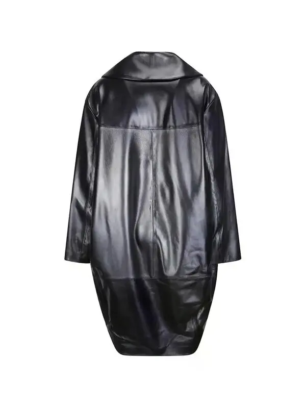 NICCOLO PASQUALETTI Tulipo Sculptural Leather Coat