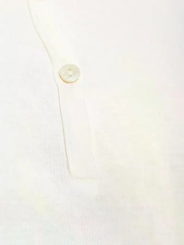 RETHINKIT STUDIOS Ribbed Henley Long-sleeve Top With Logo Patch