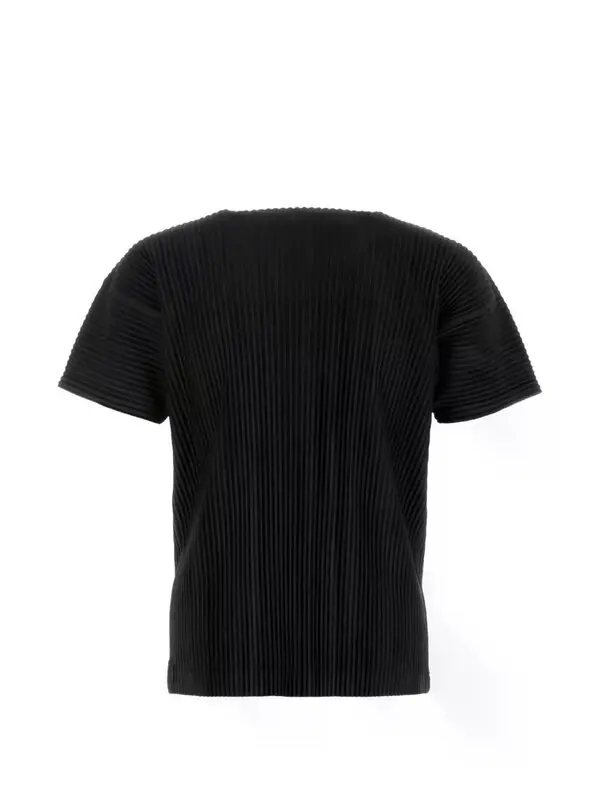 Issey Miyake Pleated T-shirt - Black