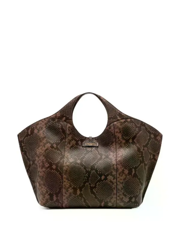 GIANNI CHIARINI Infinity Snake-effect Leather Shoulder Bag