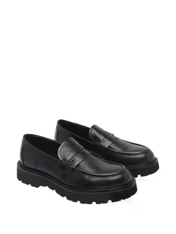 PAWELK'S Penny-slot Leather Loafers