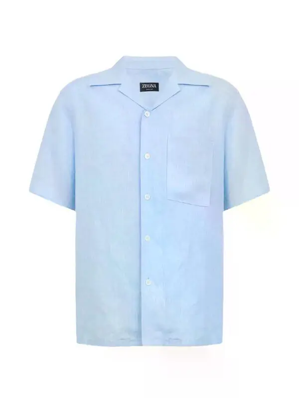 Zegna Short-sleeved Chest-pocket Shirt