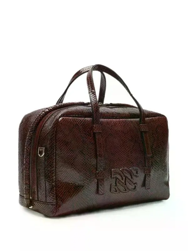 Casadei Bigli Python-print Tote Bag